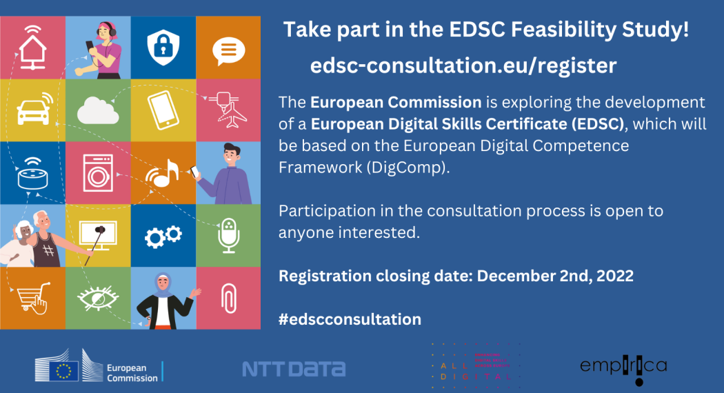 Konsultacje ws. Europejskiego Certyfikatu Umiejętności Cyfrowych (EDSC ...